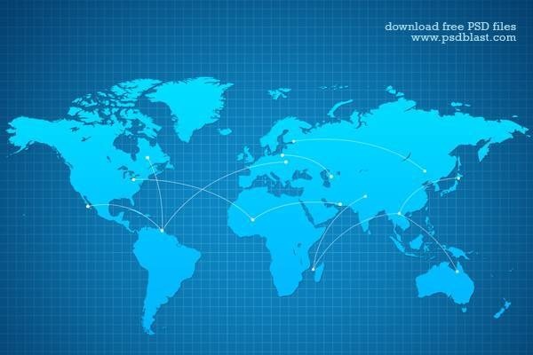 World Map Vector Free Collection - 25 Vector Designs - mameara